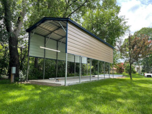 G-04: 24x40x12 Steel Garage - Midwest Steel Carports